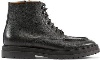 Saison 1865 Bottines &agrave; lacets en cuir grain&eacute;