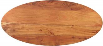 vidaXL Dessus de table 120x60x3,8 cm ovale bois massif dacacia Vidaxl