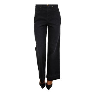 Nenette Femme, Jeans, Noir, Taille: W30 Pantalon Jambe Droite Denim