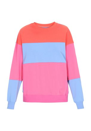 Mymo Sweatshirt Frauen Rosa Blau Mehrfarbig