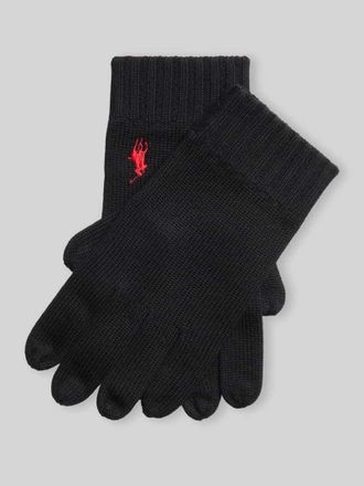 Polo Ralph Lauren Fingerhandschuhe aus Wolle mit Logo-Stickerei