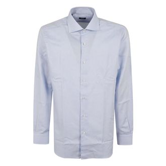 Barba Neck Shirt - - Shirts - Herren - Blau - XL