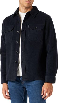 Schott NYC Herren Shcarl3 Klassisches Hemd, Marineblau, XL