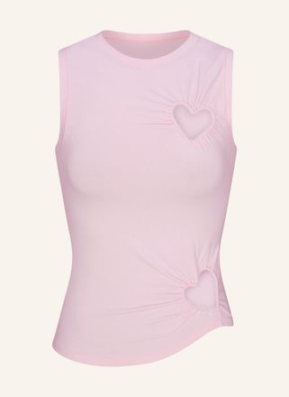 SKIMS Skims Lounge-Top Cotton Jersey rosa