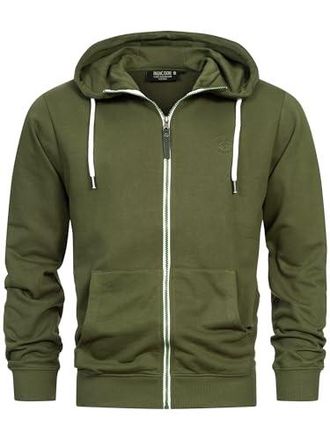 Indicode Hommes INChristos Hoodie | Veste Sweat &agrave; Capuche Army XXL
