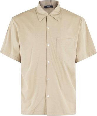 Herno Homme, Chemises, Brun, Taille: XL Jersey Shirt