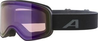 Alpina Slope Q - Stylische Skibrille f&uuml;r Damen und Herren, Anti-Fog, effektive Luftzirkulation, Verspiegelte Scheibe, black matt