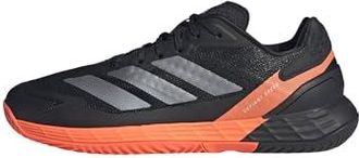 adidas Homme Defiant Speed 2 Tennis Shoes, Core Black/Core Black/Lucid Orange, 44 2/3 EU