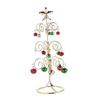 OSALADI Kleiner Weihnachtsbaum Eisenkunst Kleine Tischdekoration Rot Gr&uuml;n Gold Weihnachtsbaum Ornament f&uuml;r Feier B&uuml;ro