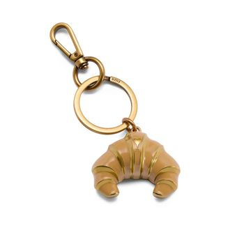 Ami Femme, Accessoires, Jaune, Taille: ONE Size Ami de Coeur Croissant Keyring