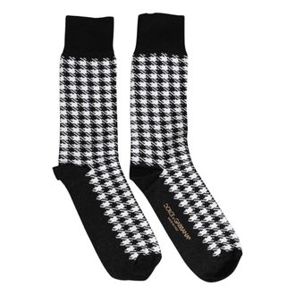 Dolce & Gabbana Socken mit Hahnentrittmuster - - Accessories - unisex - Mehrfarbig - ONE SIZE