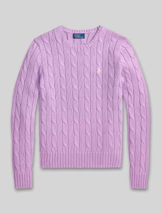 Polo Ralph Lauren Strickpullover mit Zopfmuster Modell JULIANNA