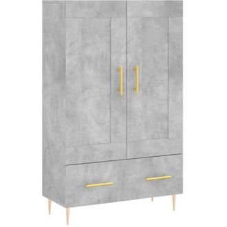 vidaXL Highboard Betongrau 69,5x31x115 cm Holzwerkstoff Vidaxl