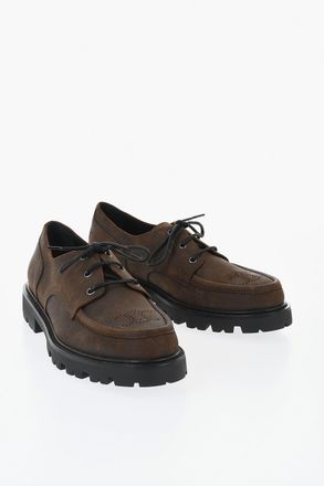 Celine Derby-Schuhe MARGARET Aus Wildleder Mit Profilsohle Celine