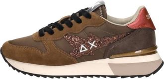Sun 68 Femme, Chaussures, Brun, Taille: 42 EU Stargirl Glitter Logo Baskets