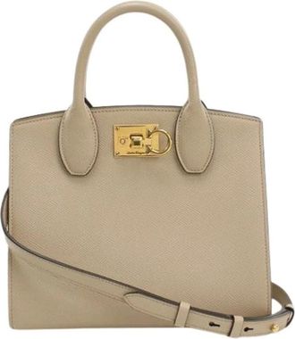 Ferragamo Sac &agrave; main Pre-owned - Femme - Pre-owned - Beige - Taille: ONE Size