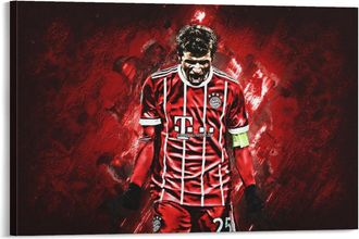 Generic Fußball-Superstar Thomas Muller Poster (41), Heimdekor-Poster, Wandkunst, zum Aufhängen, dekoratives Gemälde, Poster, 40 x 60 cm