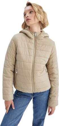 DeFacto Gesteppt Mantel Für Damen Steppjacke für Damen Sand,XL