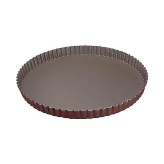 G&ouml;bel Moule Tourti&egrave;re Rond Cannel&eacute; - Fond Fixe - &Oslash;26 cm - 26 x 26 x 2,8 cm - Acier - Rev&ecirc;tement Antiadh&eacute;rent Bicouche Garanti sans PFAS - Qualit&eacute; Profession