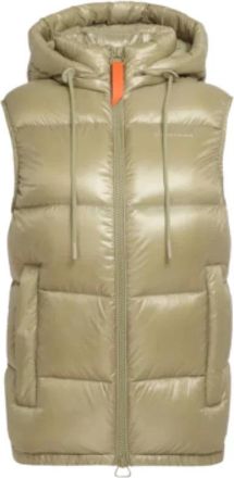 Gertrude Homme, Vestes, Vert, Taille: L Veste sans manches bouffante en nylon coupe droite
