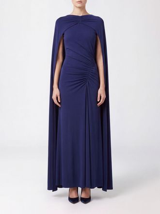 SIMKHAI Langes Abendkleid Demi aus Jersey mit geraffter Taille und vorderem Schlitz