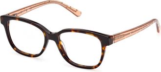 Guess unisex, Accessoires, Brun, Taille: 47 MM Square Eyeglasses Frame