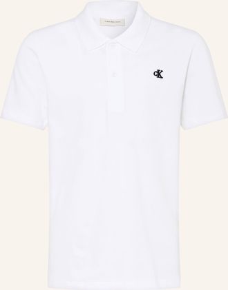 Calvin Klein Piqu&eacute;-Poloshirt weiss