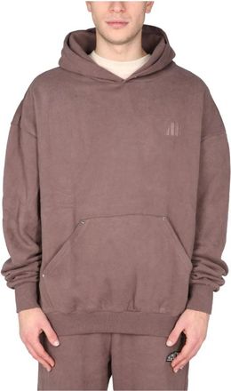 Mouty Mouty, Homme, Sweatshirts et sweats &agrave; capuche, Brun, Taille: XL Hooded Neck Embroidered