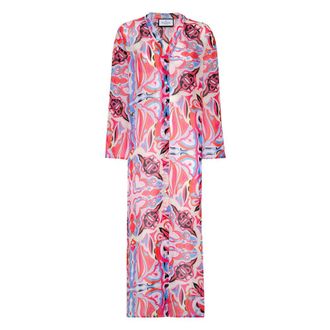 Philipp Plein Femme, Blouses et Chemises, Multicolore, Taille: 40 FR Chiffon Seta Kaftan