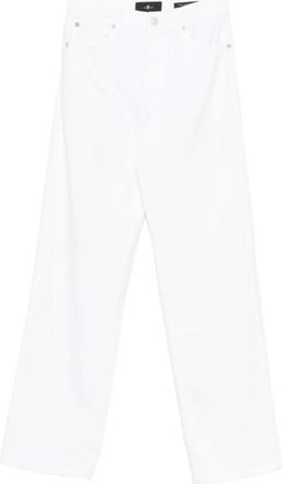 7 For All Mankind Femme, Jeans, Blanc, Taille: W28 Stovepipe Straight Soleil