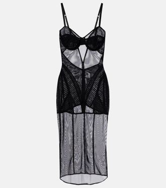 Dolce & Gabbana Robe midi transparente