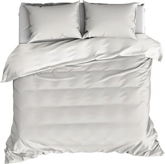 De Witte Lietaer Bettwäsche Olivia Cream - Set Bettbezug 260 x 240 cm + 2 Kissenbezüge 60 x 70 cm