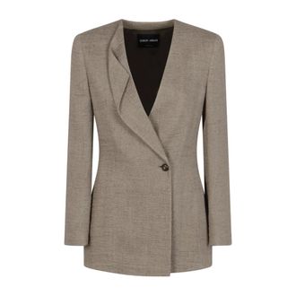 Giorgio Armani Damen, Jacken, Beige, XSGr&ouml;&szlig;e