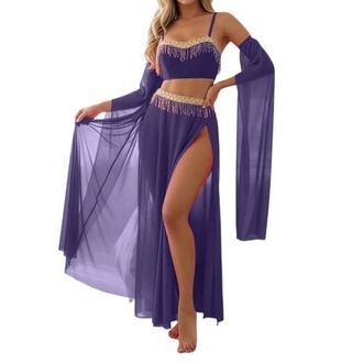 Generic Lingerie Femme Sexy Ensemble Col V Soutien-Gorge Armatures en Dentelle Culotte Coton Dos Ouverte Teddy Babydoll sans sous Vetement Rotique Club Libert