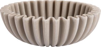 Present Time Schale Wave - Hellgrau - &Oslash;20cm - Rund - Polyresin - Moderne Dekoschale - Sch&uuml;sse - Weihnachtsgeschenk - Weihnachtsdekoration - Geschenk f&uuml;r sie