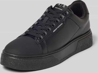 A|X Armani Exchange Sneaker aus Leder-Mix mit Logo-Detail Modell Lion