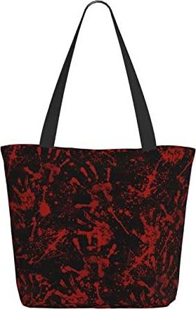 AOOEDM Horror Blood Splatter Ladies Shopping Bag 13x11x7in.Le cadeau parfait pour la Saint-Valentin.Cest de la Saint-Valentin pour maman, fille, &eacute;pouse, etc