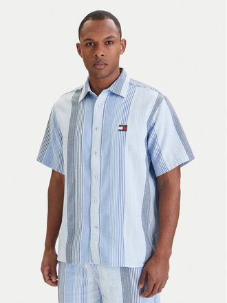 Tommy Jeans Hemd DM0DM22789 Himmelblau Relaxed Fit
