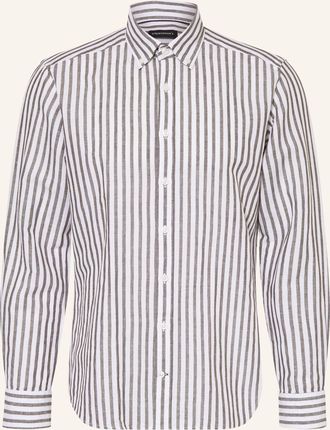 Strokesman's Strokesmans Hemd Regular Fit Mit Leinen gruen