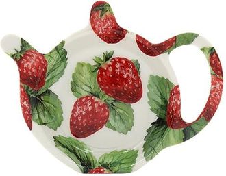 Lesser & Pavey Strawberry Field Teebeutelhalter, Melamin, Rot, Wei&szlig;