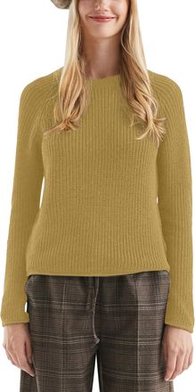 QS by s.Oliver Melierter Strickpullover mit Raglan&auml;rmeln