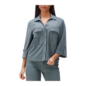 JapanTKY Shigeko Bluse - - Blouses & Shirts - Damen - Blau - S