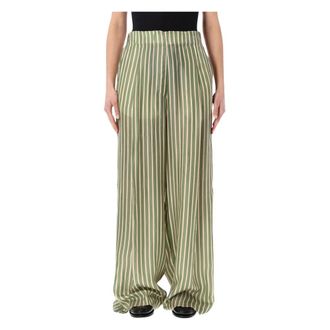Dries Van Noten Weite Hosen - - Trousers - Damen - Gr&uuml;n - M