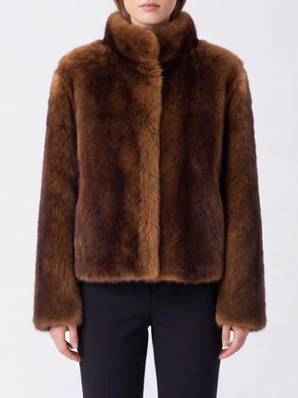 Yves Salomon Pelzmantel Damen Farbe Braun