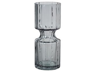 Broste Copenhagen Broste Copenhagen Hyacint Vase aus Mundgeblasenem Glas in der Farbe Smoked Pearl, Ma&szlig;e: 8cm x 8cm x 20cm, 14496146