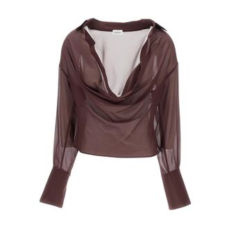Andamane Lilia Blouse - - Blouses & Shirts - Damen - Rot - M