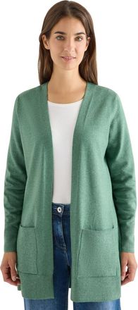 Cecil Damen 2515400 Offener Cosy Cardigan, Highland Green Melange, XXL
