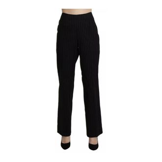 Bencivenga High Waist Straight Hosen - - Trousers - Damen - Schwarzk - 2XL