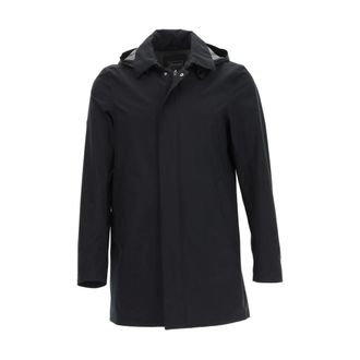 Herno Homme, Manteaux, Noir, Taille: 2XL Sweat &agrave; capuche Laminar D&eacute;tachable, Taille 48