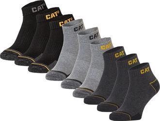 CAT F&uuml;&szlig;linge CAT Enkelsokken Heren Work Sneakers 9-paar Korte Werksokken